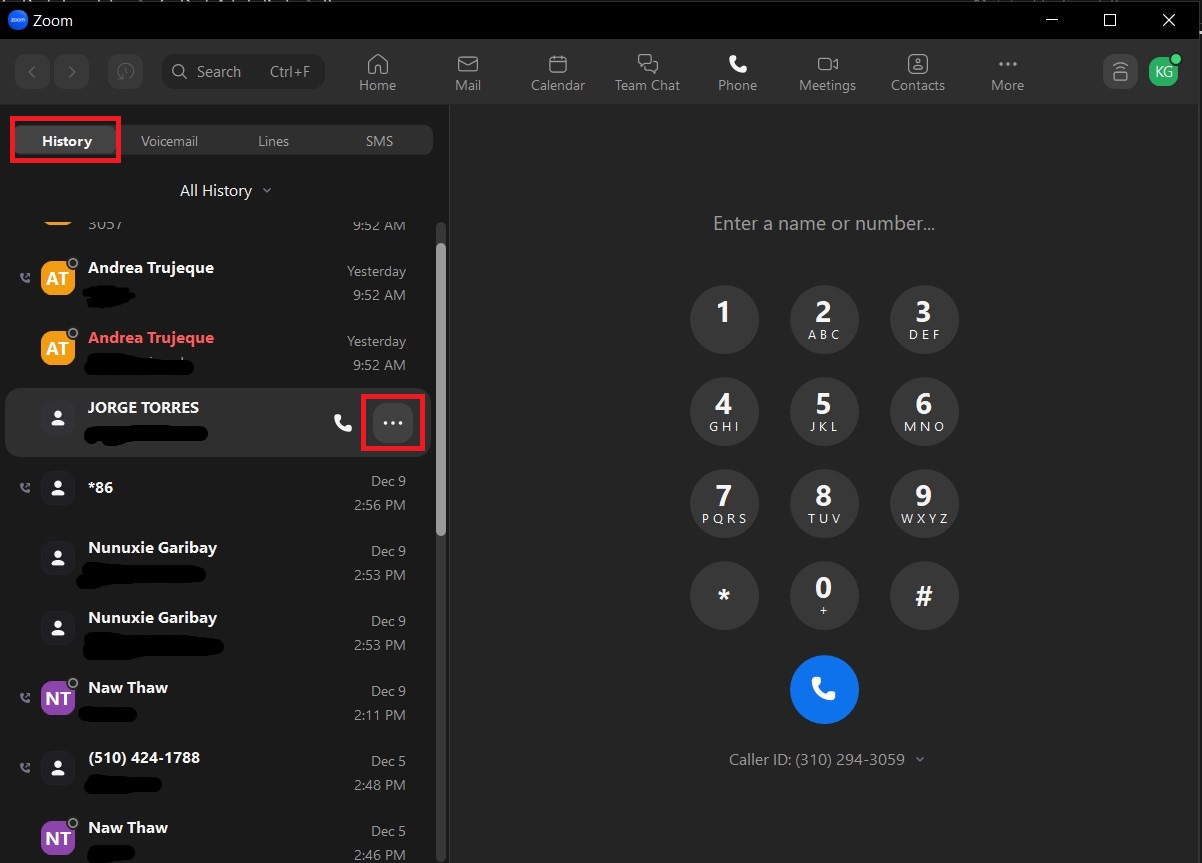 ZOOM: BLOCK Caller IDs and/or Phone Numbers – AFC Franchise Corp