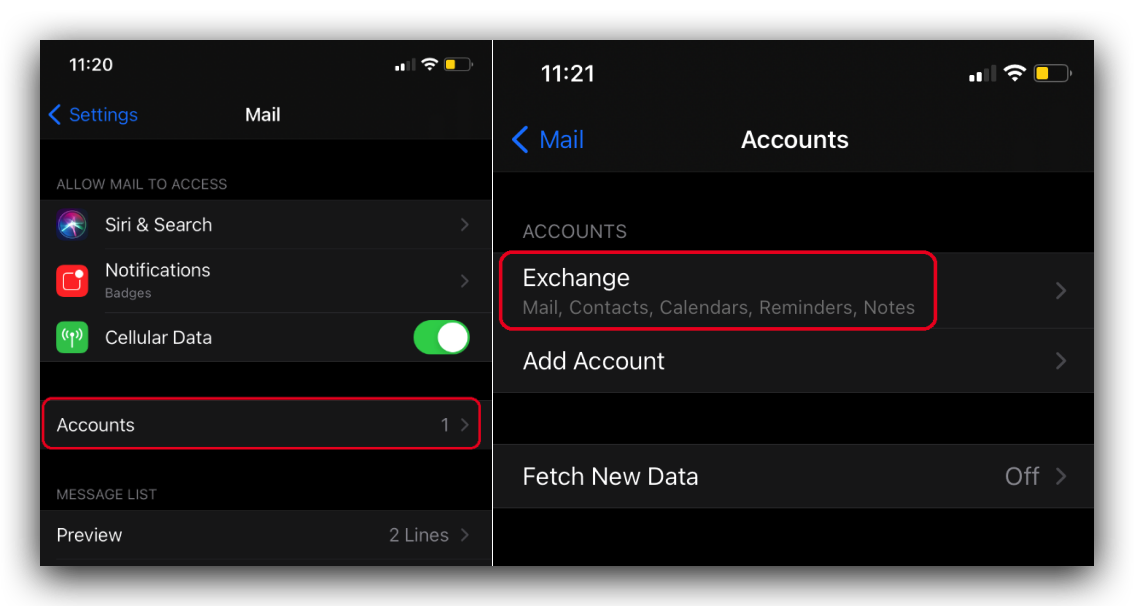 Performing Account Refresh on iOS Device – AFC Franchise Corp